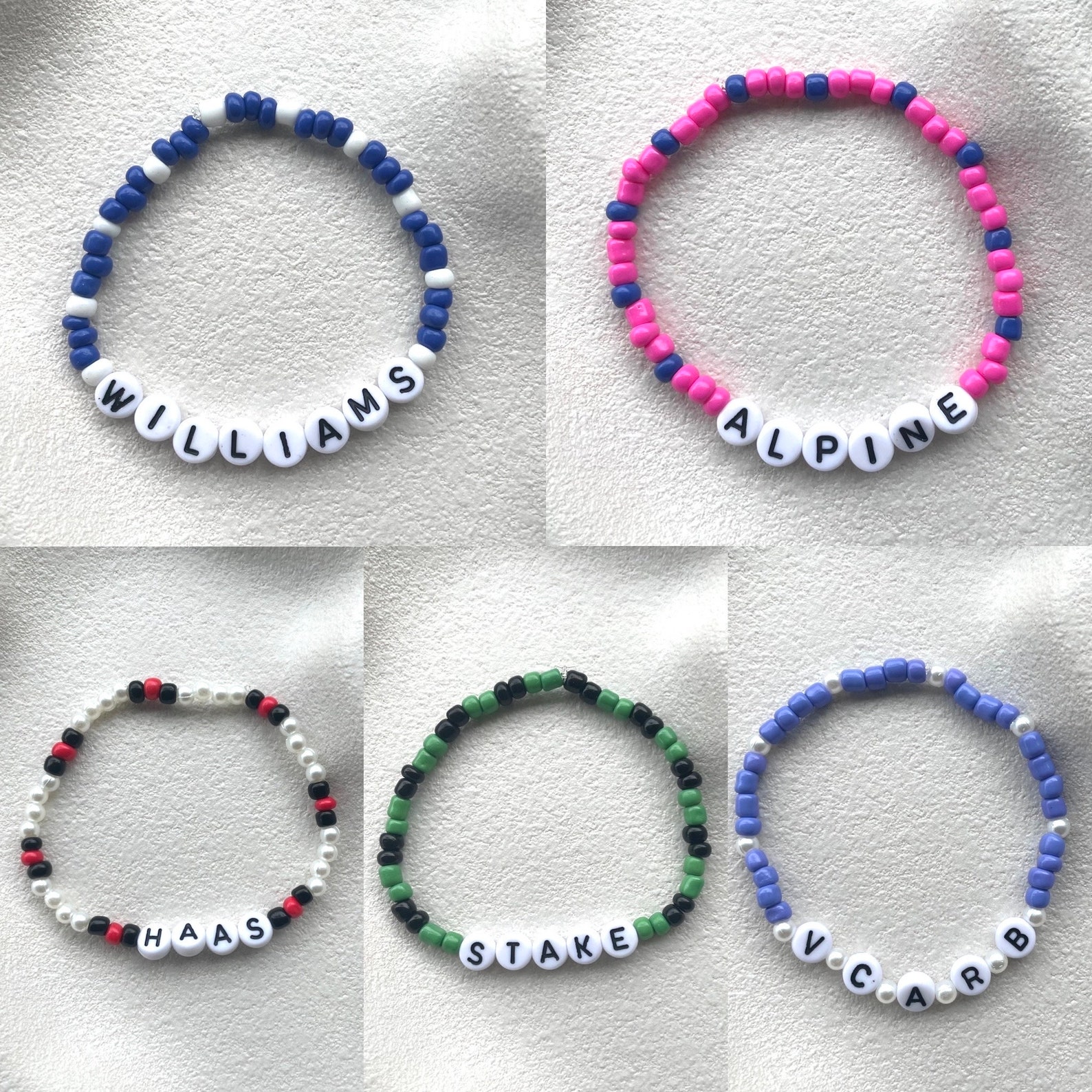 F1 Teams Friendship Bracelet - Etsy