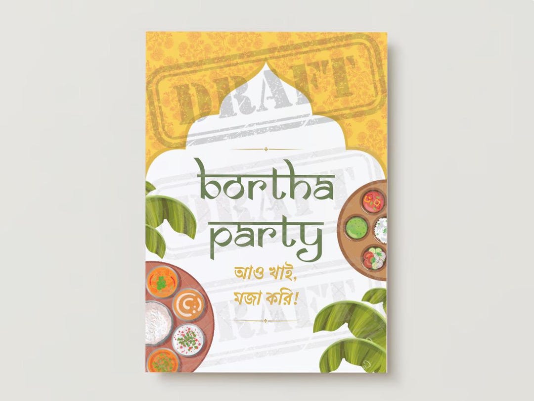 Bortha Party Sign A4 / 21x29.7cm / 8.27x11.69inch PDF - Etsy