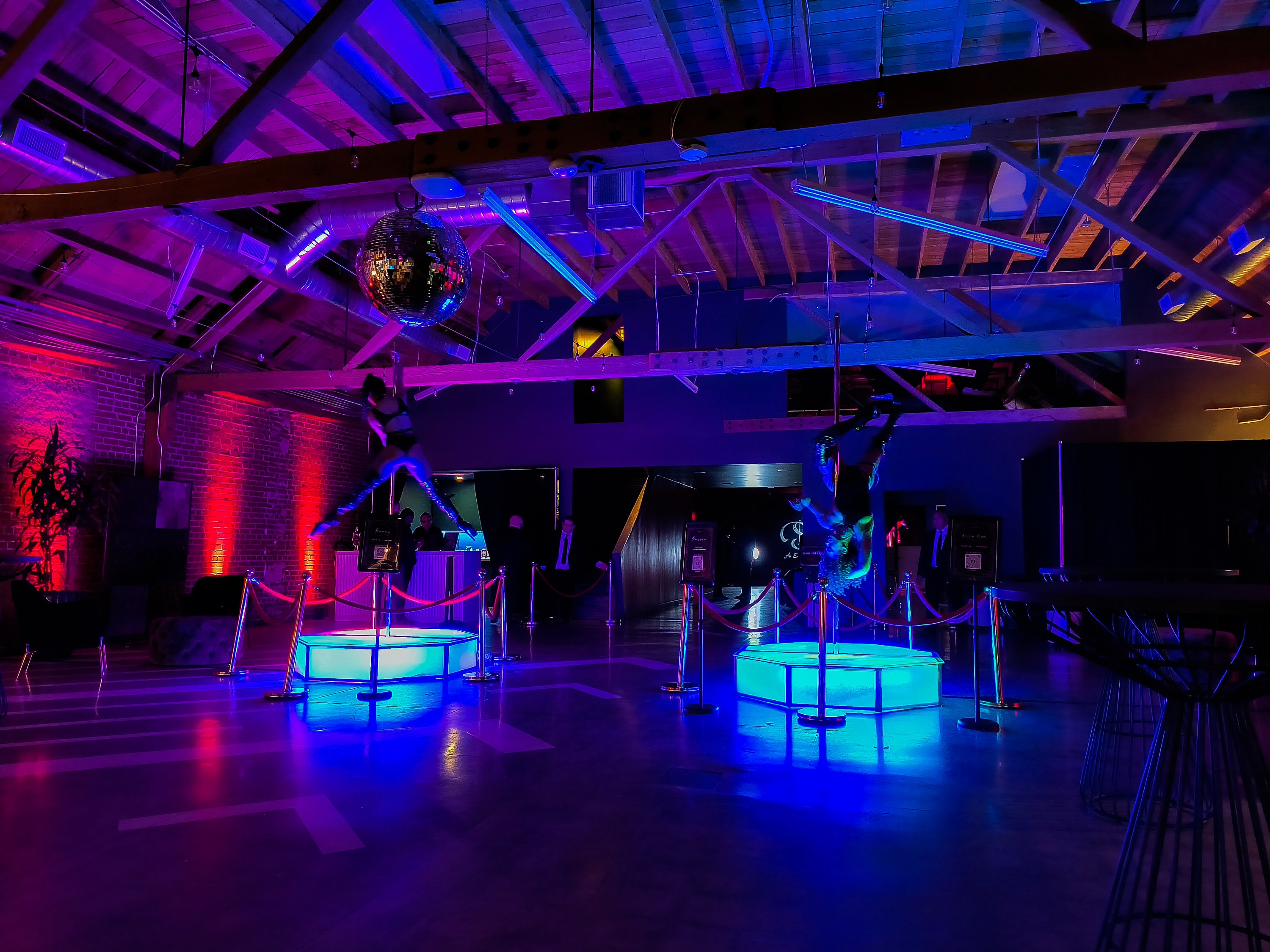 45mm Spinner Pro Pole & Portable Octagon Industrial Acrylic Glow Light ...