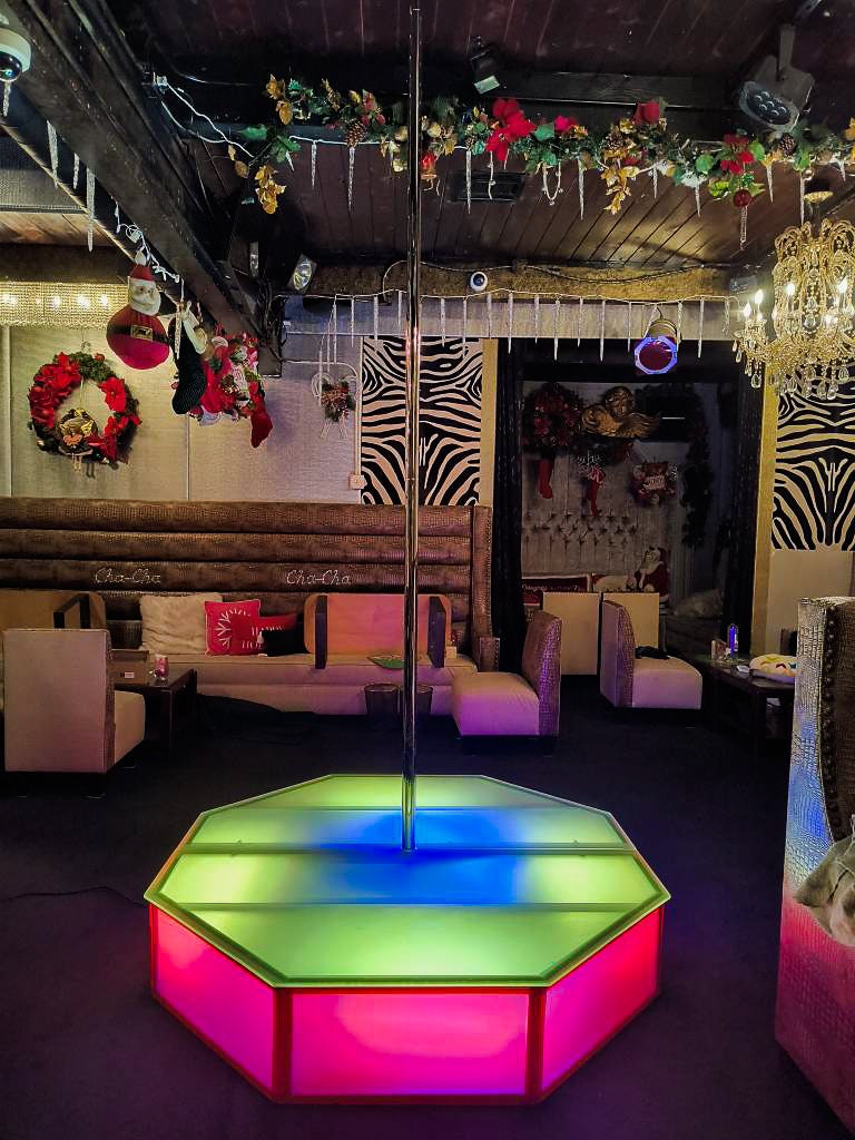 45mm Spinner Pro Pole & Portable Octagon Industrial Acrylic Glow Light ...