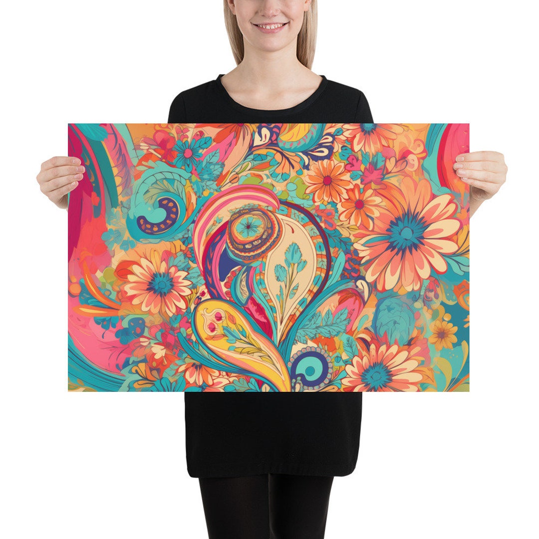 Colourful Matte Paper Poster Vivid Colours Bright Colours Surreal ...