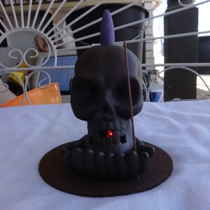 Skull Waterfall Backflow Incense Burner Holder Sticks Cones Mixed ...