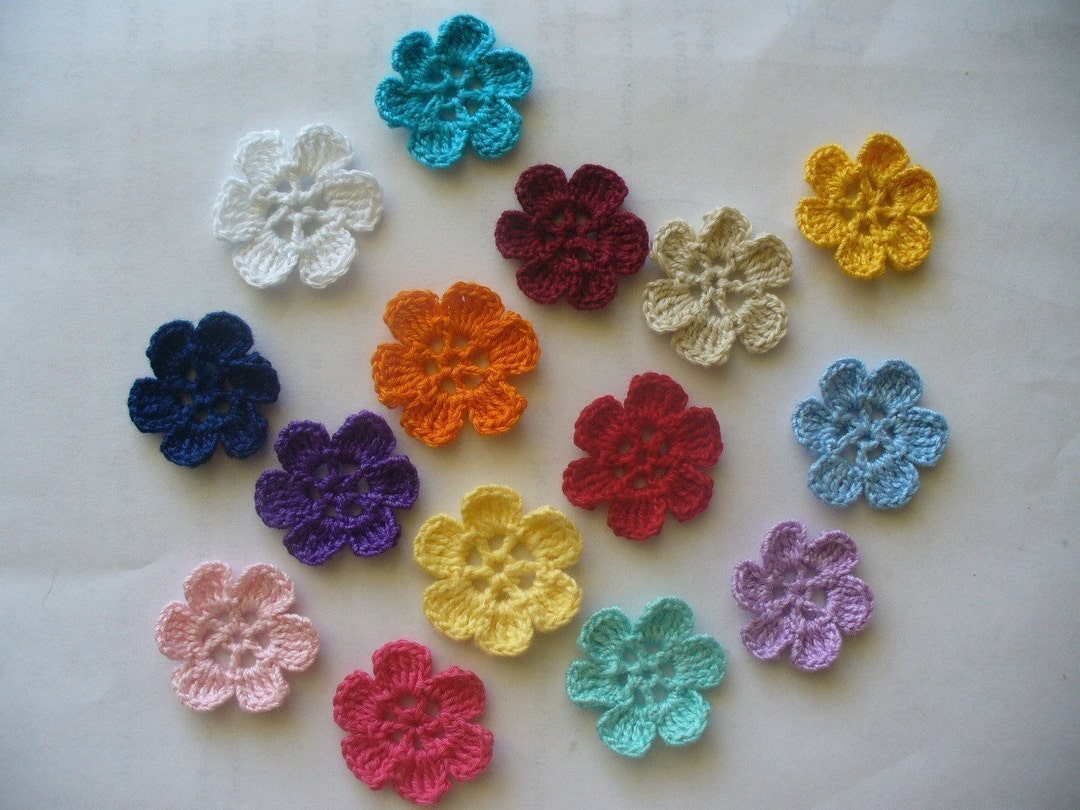 Small Flower Appliques, Embellishments, Scrapbooking, Earrings, Magnets ...
