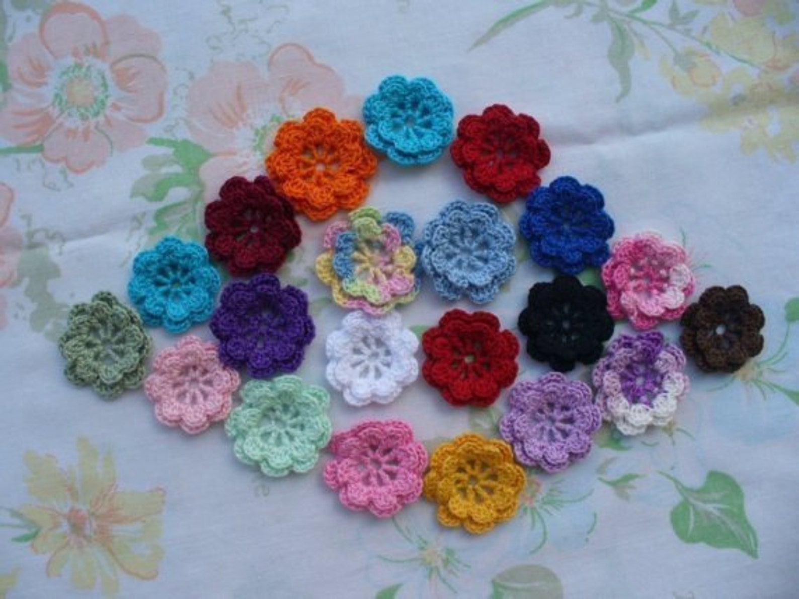 Crocheted Cute Little Mice Applique, Embellishment, Earrings, Magnet or ...