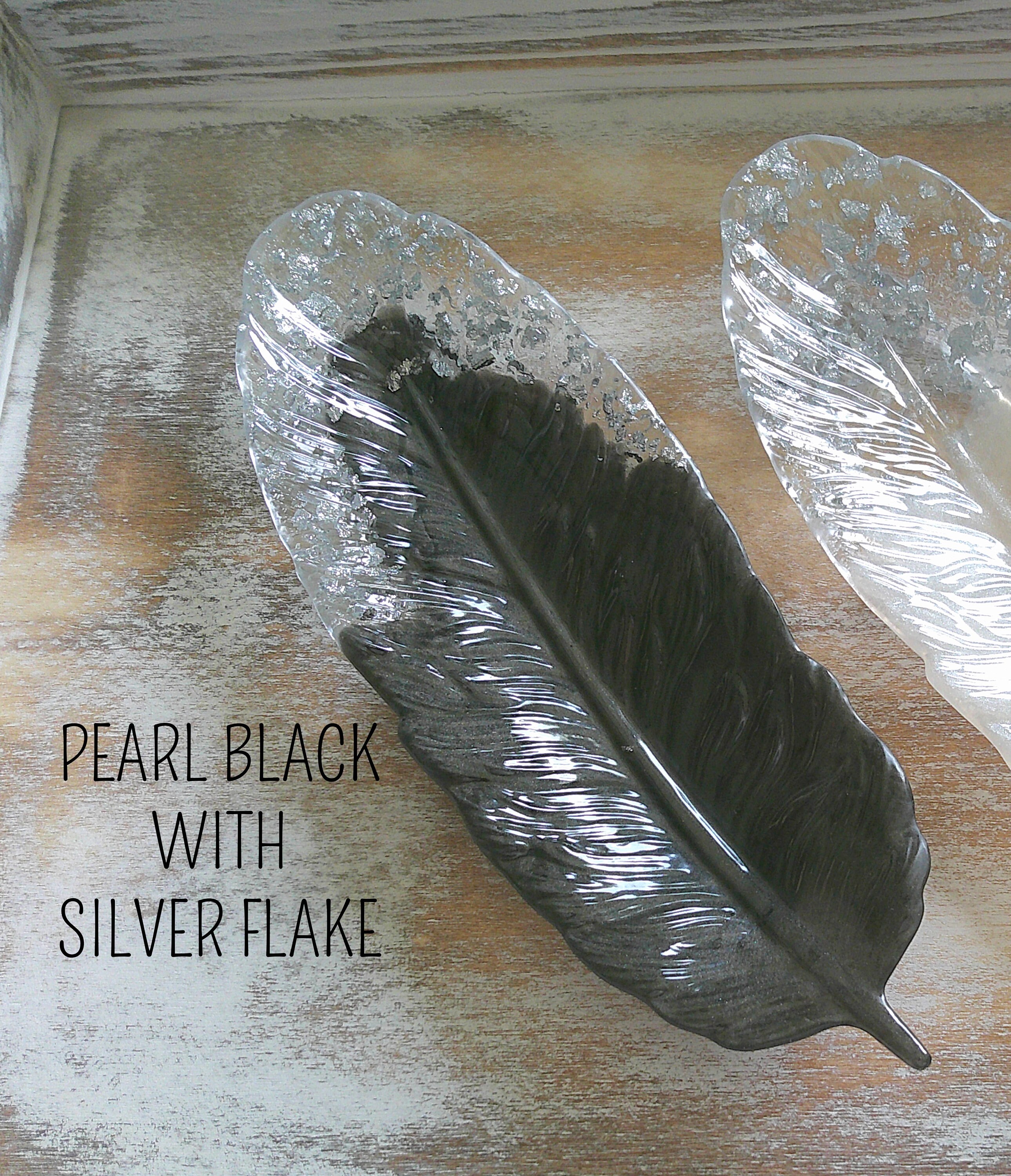 Resin Feather Style Decorative Tray | Trinket Tray | Jewelry Holder ...