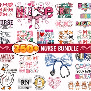 250+ Nurse Png Bundle, Nurse Life Png, Nurse Sublimation Design Png ...