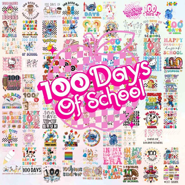 100 Days School - Etsy