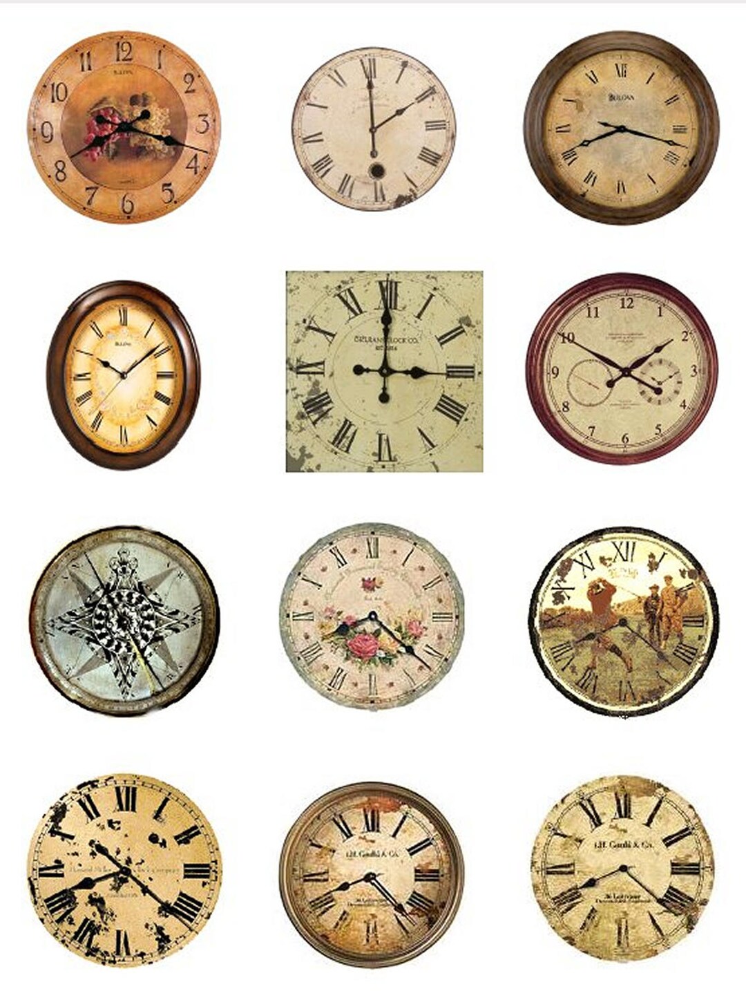 A Moment in Time - Digital Collage Sheet - Instant Download - Etsy