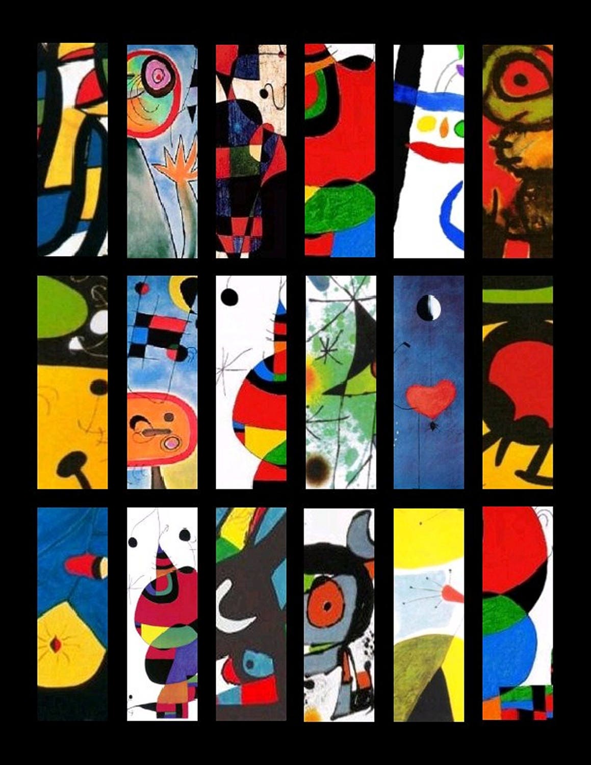 Abstract Art Microscope No. 3 - 1x3 Inch - Digital Collage Sheet ...