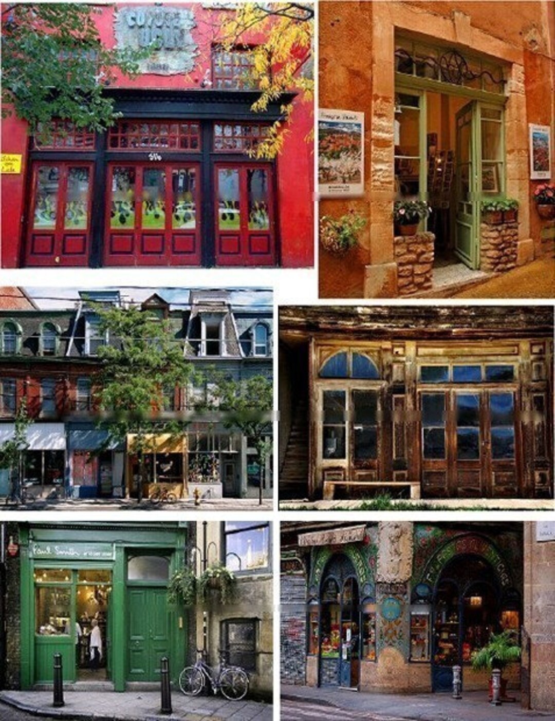 Storefronts No. 1 - BEST SELLER Digital Collage Sheet - Instant ...
