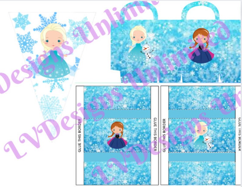Digital Ice Princess Birthday Bundle - Etsy