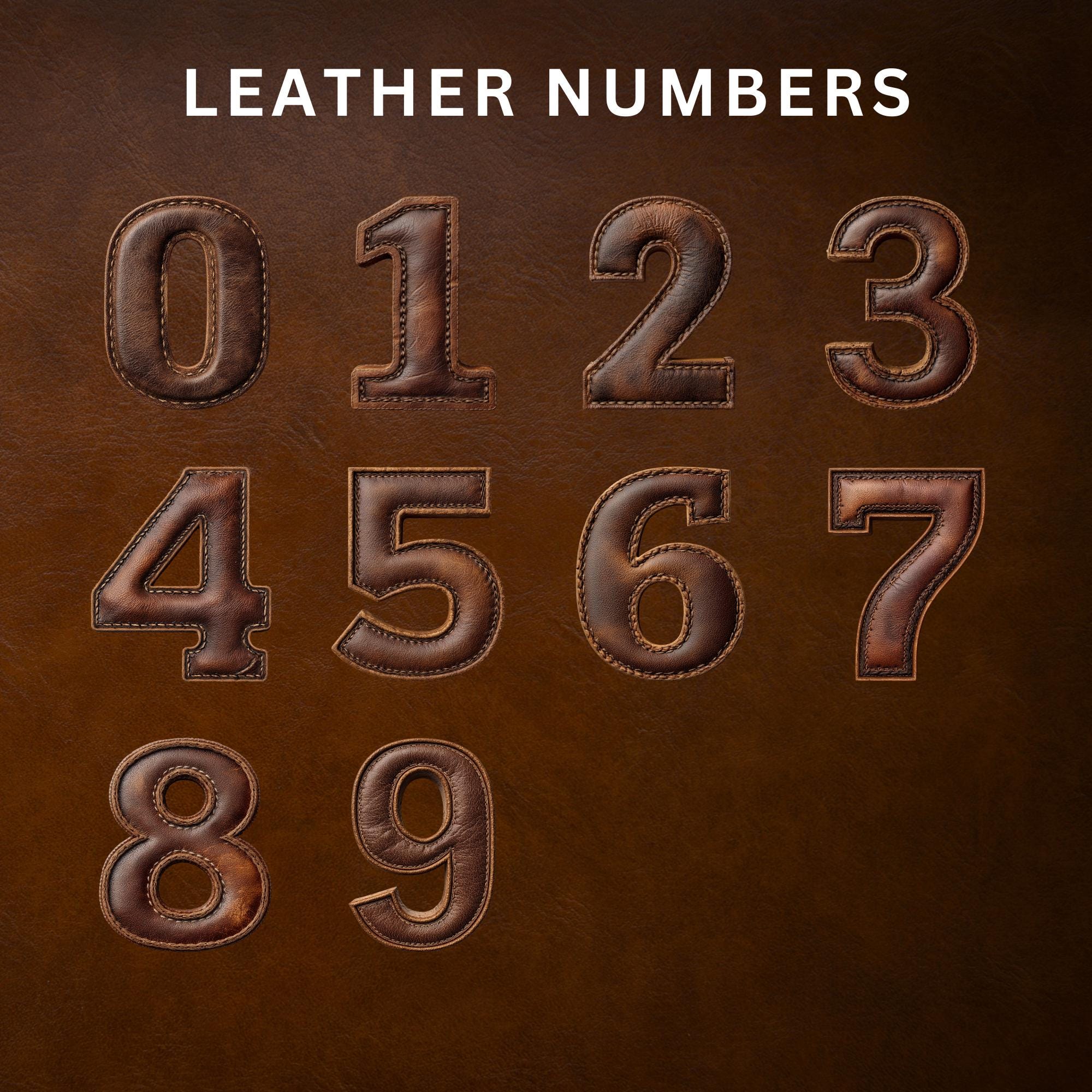Leather Alphabet PNG: Stitched Western Font Clipart (digital Download ...
