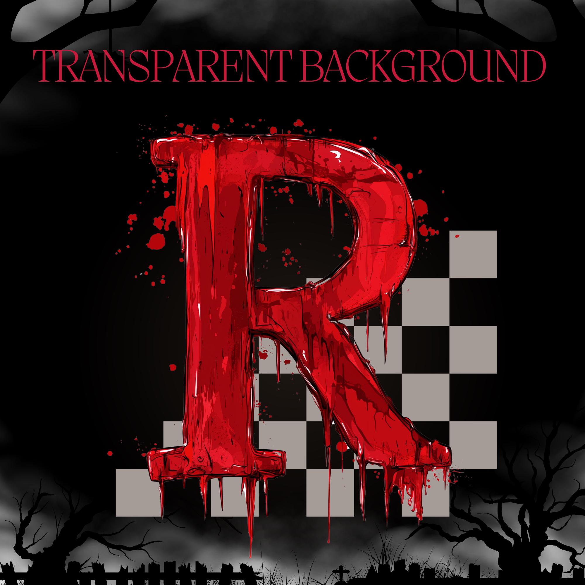 Blood Letters, Blood Alphabet, Dripping Red Font, Horror-themed 36 PNG ...