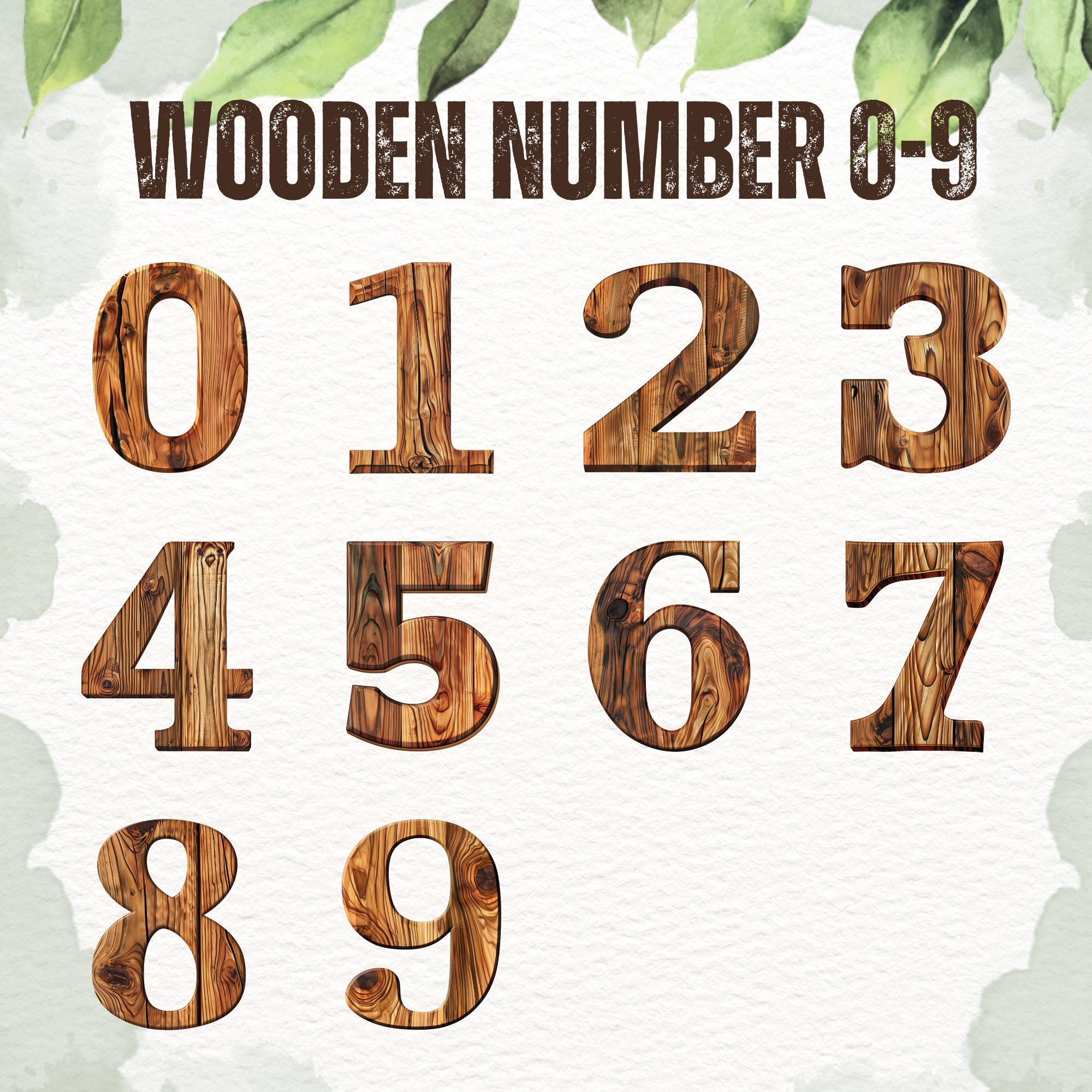 Wooden Letters Clipart: Rustic Wood Grain Alphabet (PNG Digital ...