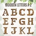 Rustic Wooden Letters Clipart: Tree Bark Alphabet (PNG) - Etsy