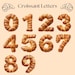 Croissant Letters PNG 36 Clipart, Croissant Alphabet, Bakery Letters ...