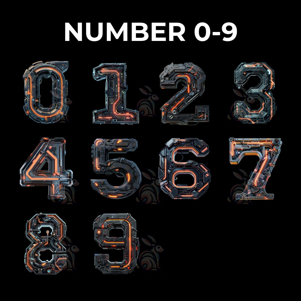 A Stunning Set of Futuristic Alphabet and Numbers in High Resolution ...
