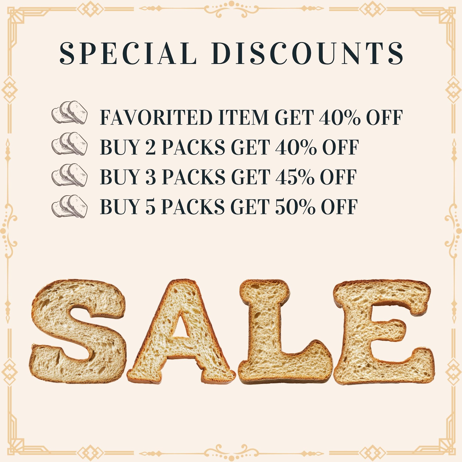 Bread Letters Clipart: Bakery Alphabet, Food-themed Font (digital ...