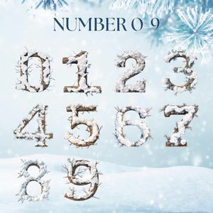 Winter Alphabet Letters Clipart, Snowy Letters, Winter Themed Letters ...