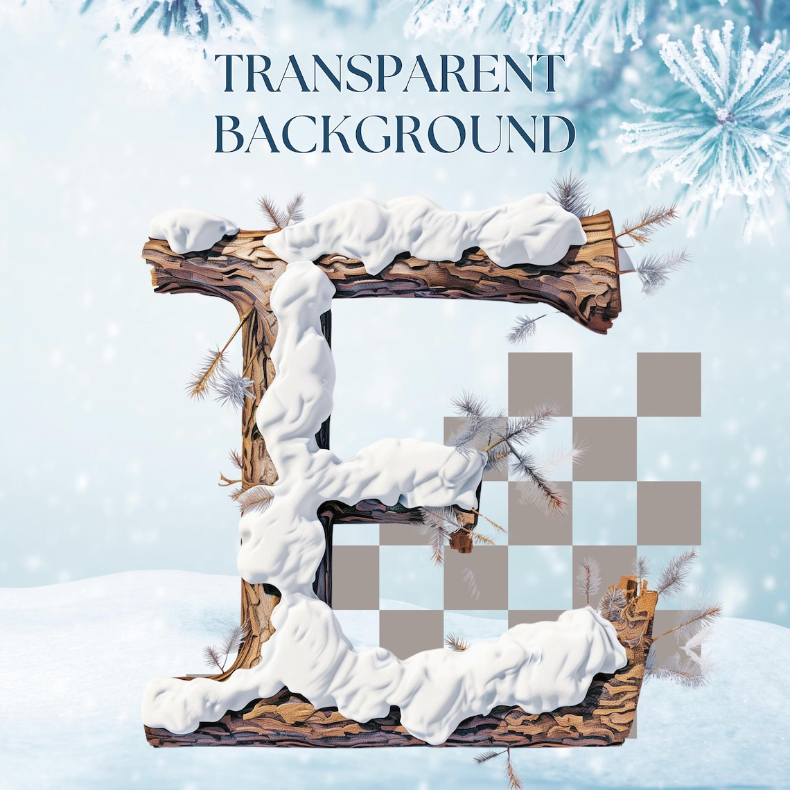 Winter Alphabet Letters Clipart, Snowy Letters, Winter Themed Letters ...