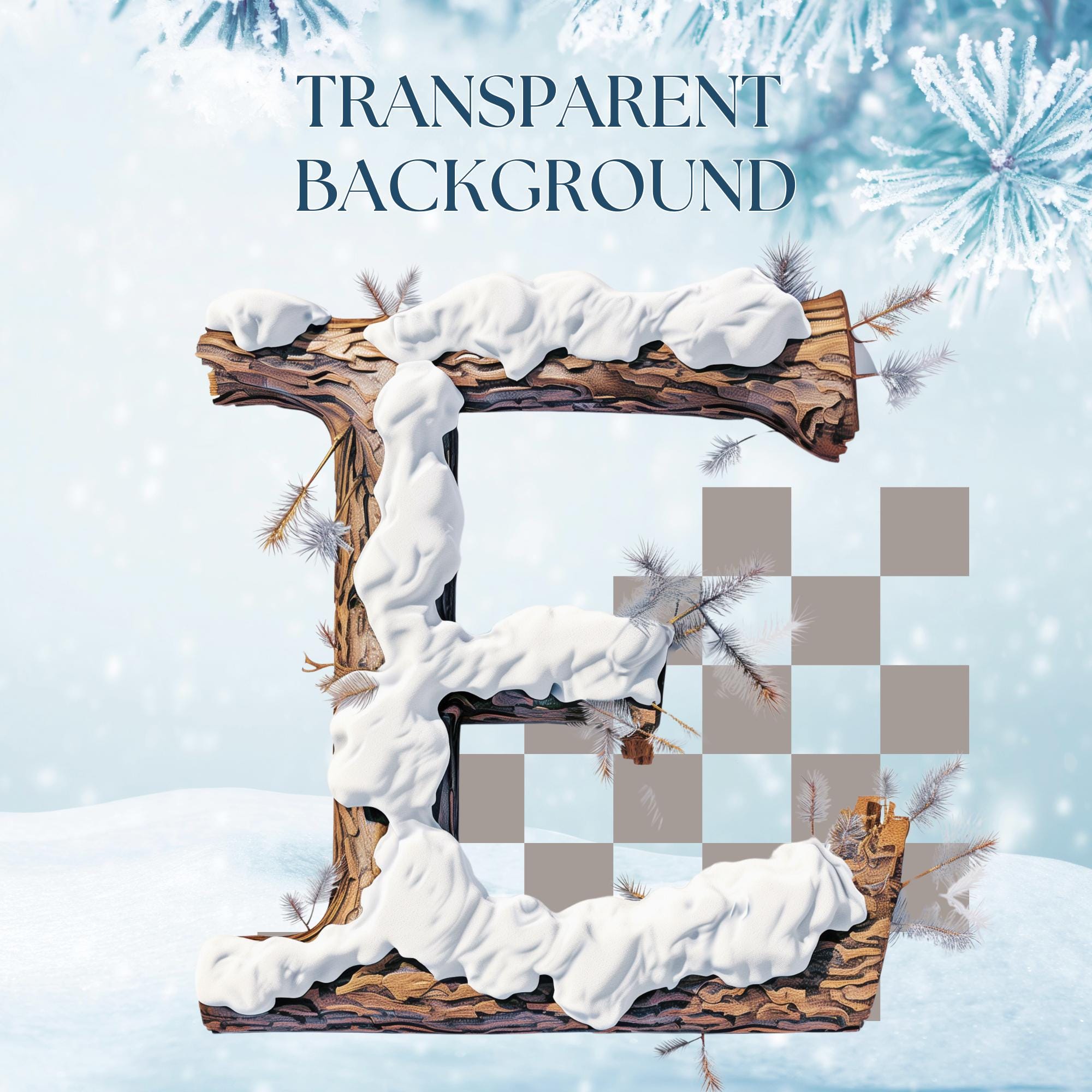 Winter Alphabet Letters Clipart, Snowy Letters, Winter Themed Letters ...