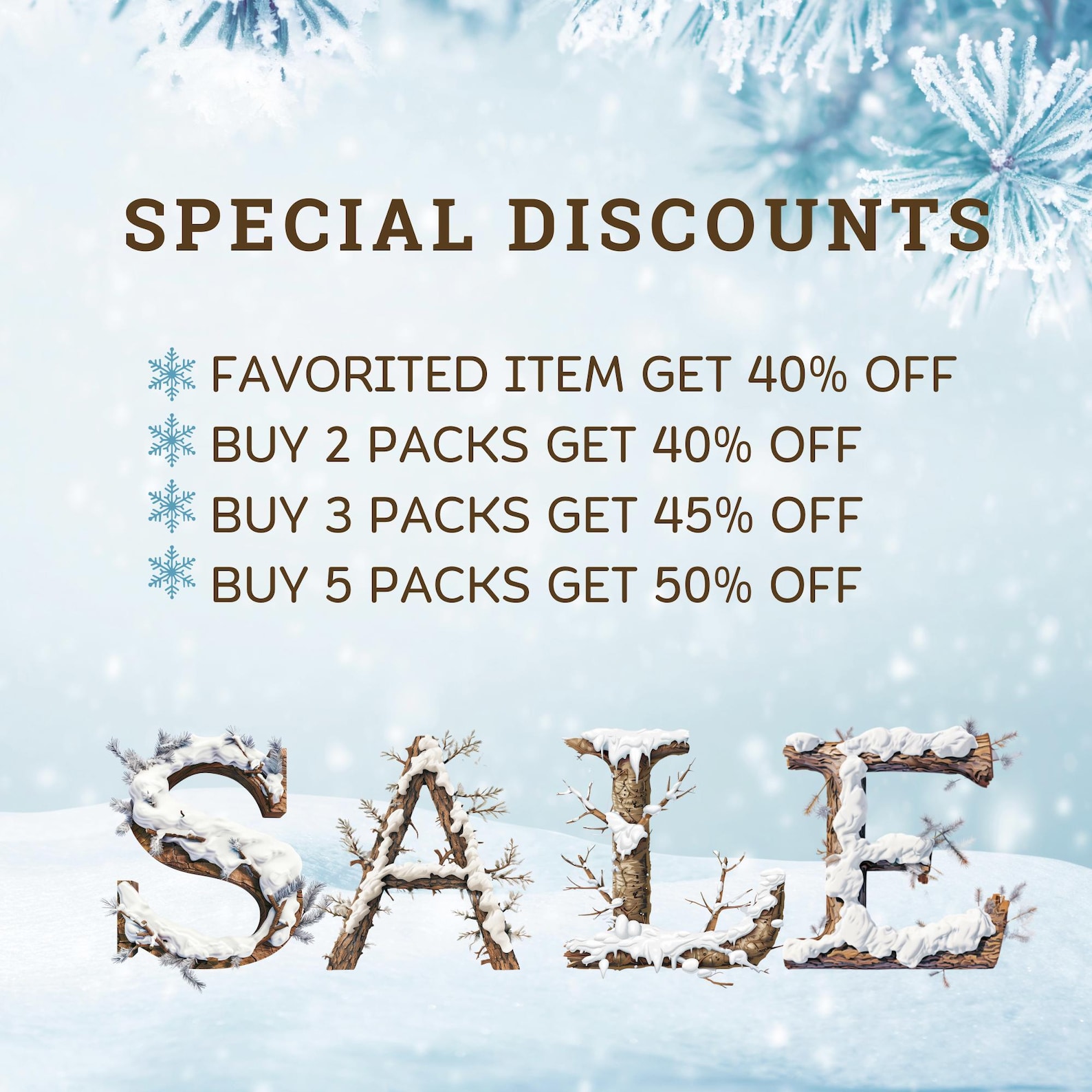 Winter Alphabet Letters Clipart, Snowy Letters, Winter Themed Letters ...