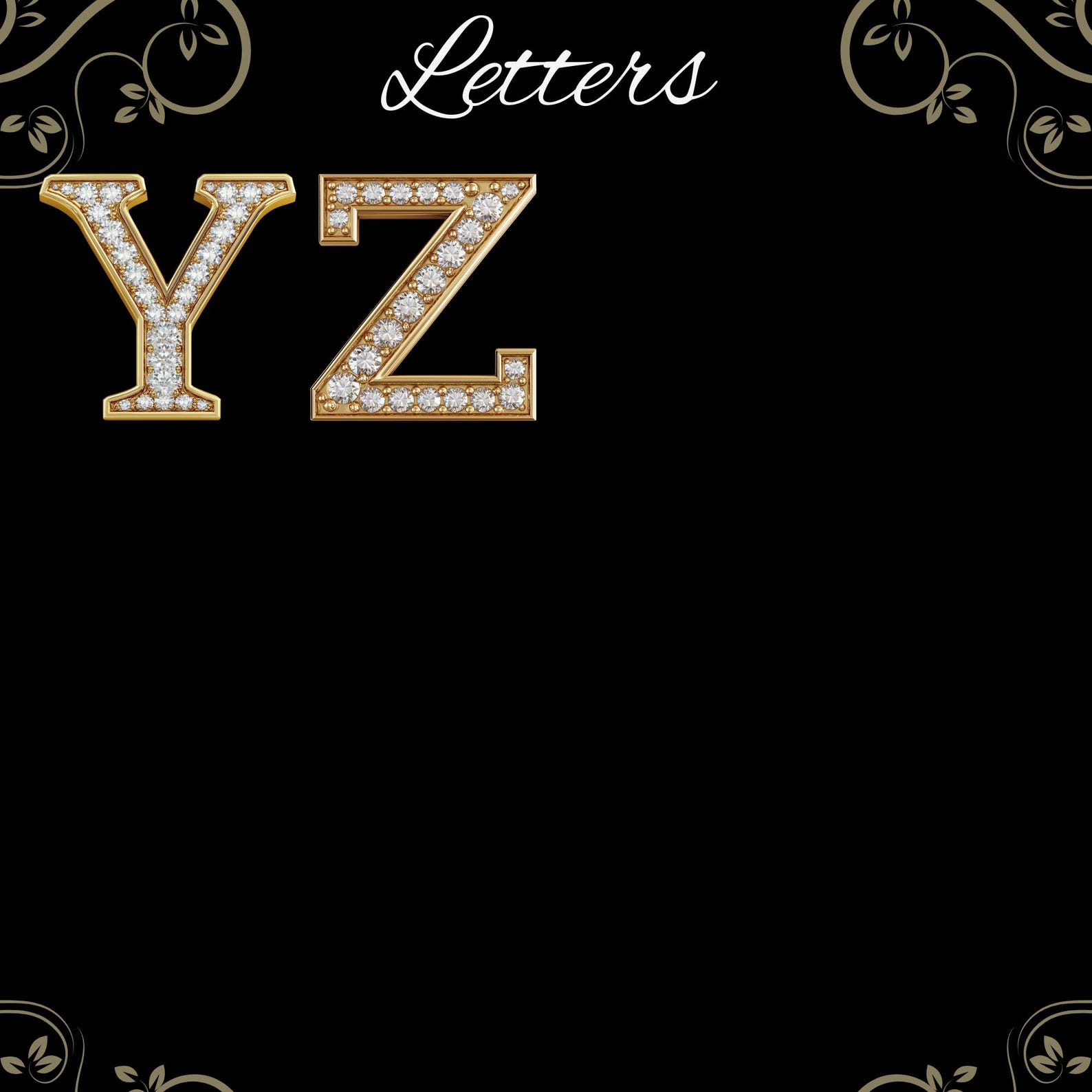 Gold Diamond Letters 36 PNG Clipart, Wedding Alphabet, Luxury Font ...