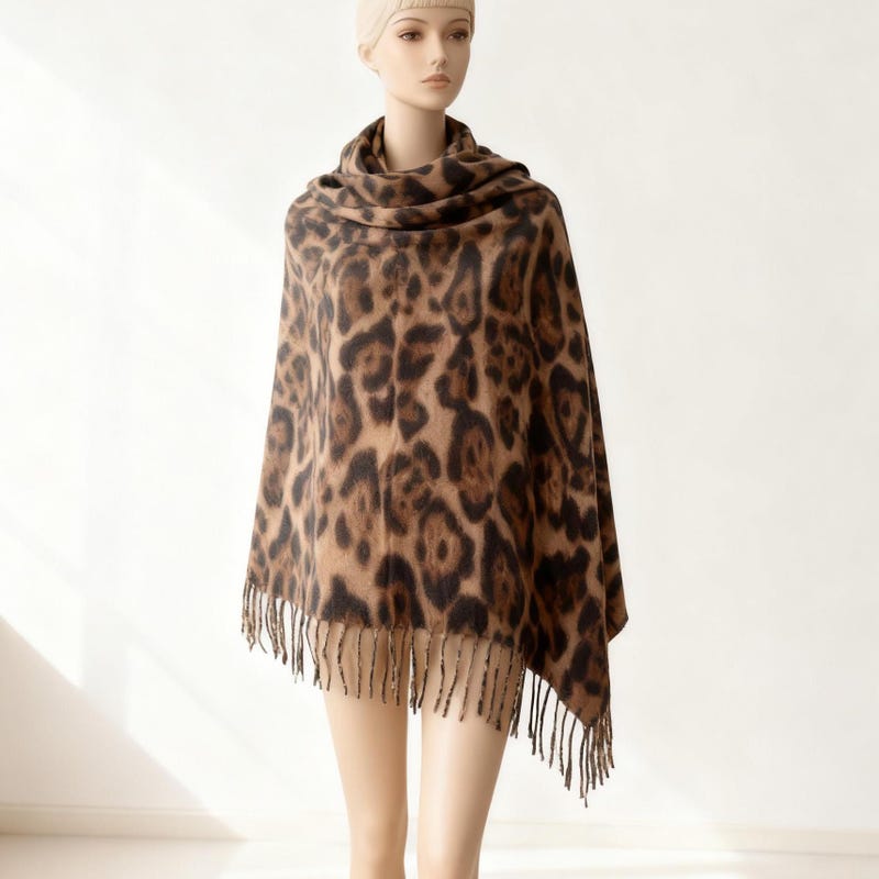 Warm Shawl Animal Print - Etsy