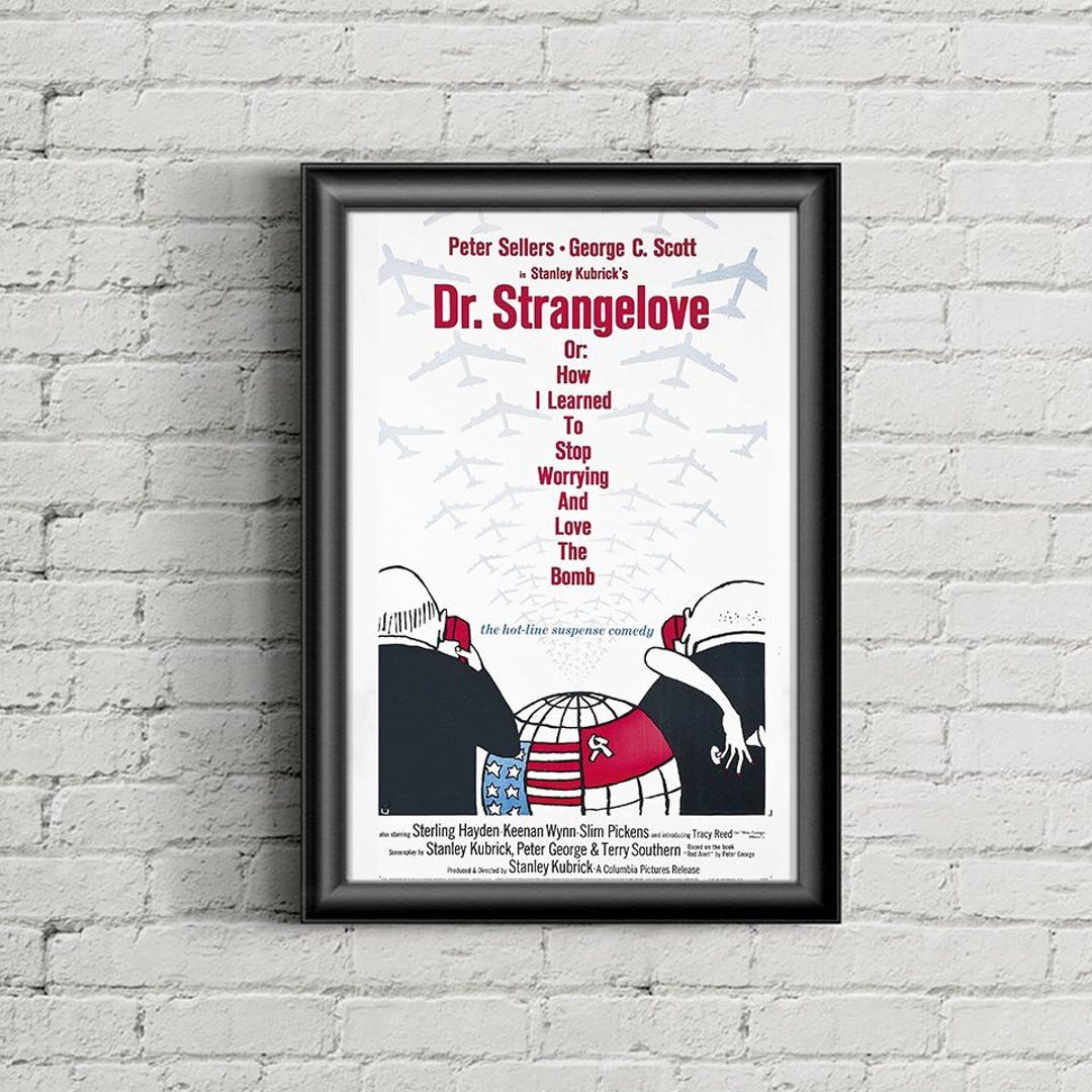 Dr Strangelove Poster, Moive Poster, Classic Vintage Poster, Art Print ...