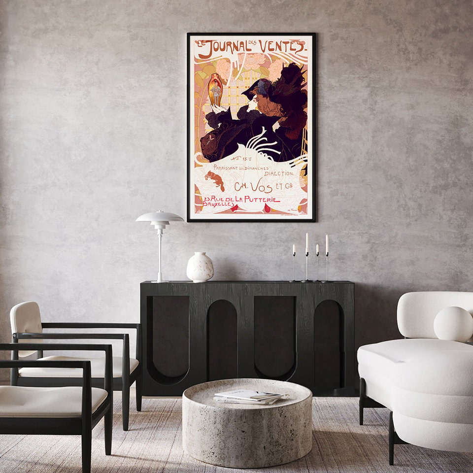 Journal Des Ventes 1899 Poster, Classic Vintage Poster, Art Print, Home ...