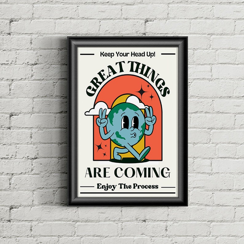 Retro 60s 70s Posters, Classic Vintage Poster, Art Print, Home Decor ...