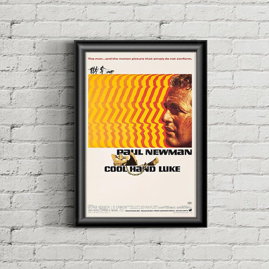 Cool Hand Luke Poster, Moive Poster, Classic Vintage Poster, Art Print ...