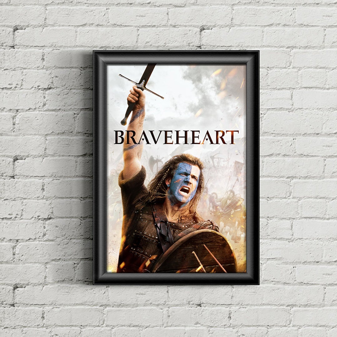 Braveheart Classic Movie Poster, Classic Vintage Poster, Art Print ...