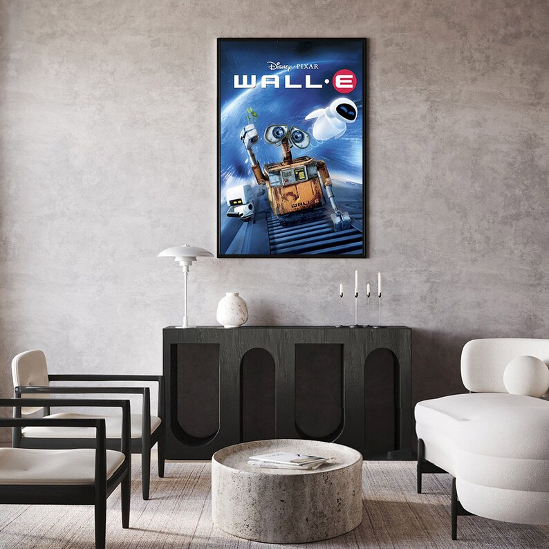 WALL-E 2008 Poster Disney Pixar Movie Poster, Classic Vintage Poster, Art Print, Home Decor ...