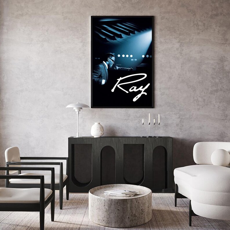 Ray Movie Poster Ray Charles Jamie Foxx, Classic Vintage Poster, Art ...