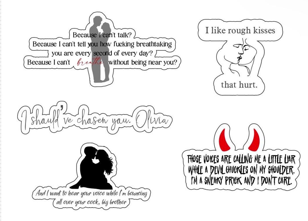 LICENSED Run Little Stranger Leigh Rivers Booktok Kindle Stickers Dark ...