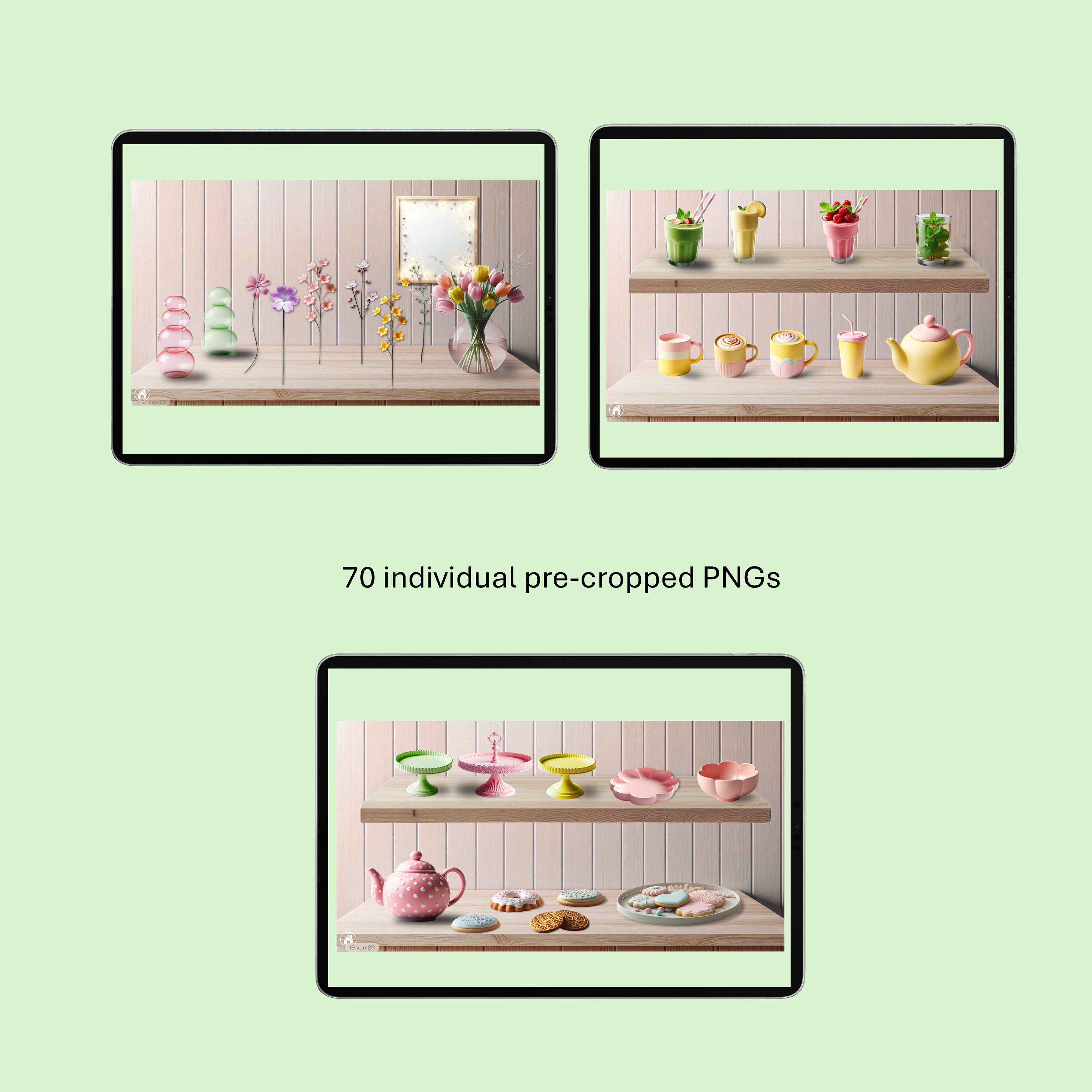 Original Digital Journal With Realistic Digital Stickers Created With a ...