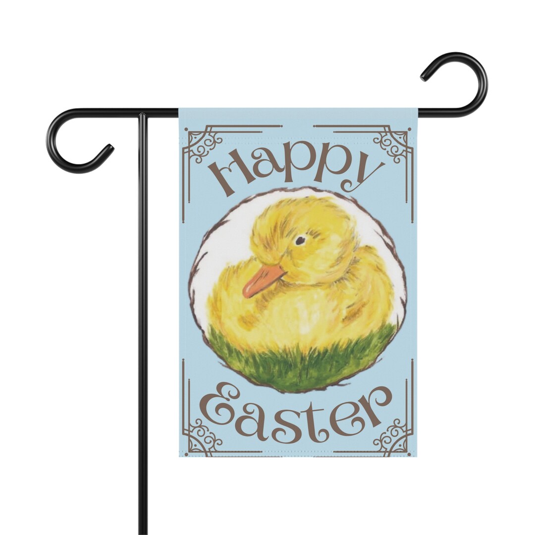 Happy Easter Duckling Garden & House Banner - Etsy