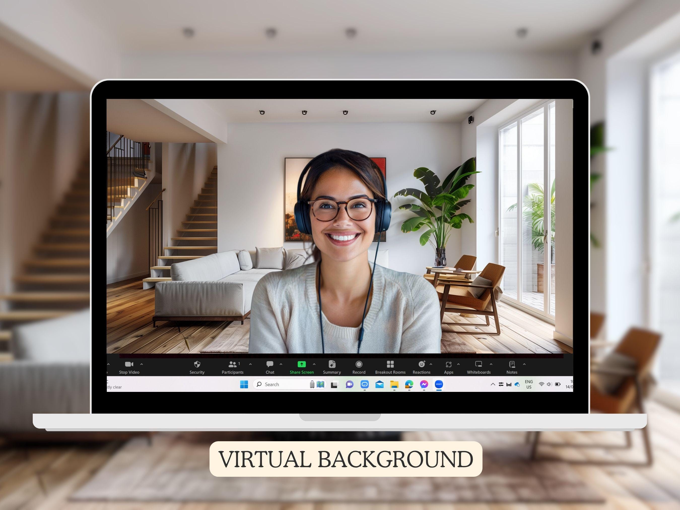 Virtual Background for Zoom and Teams Virtual Meetings Minimalist ...