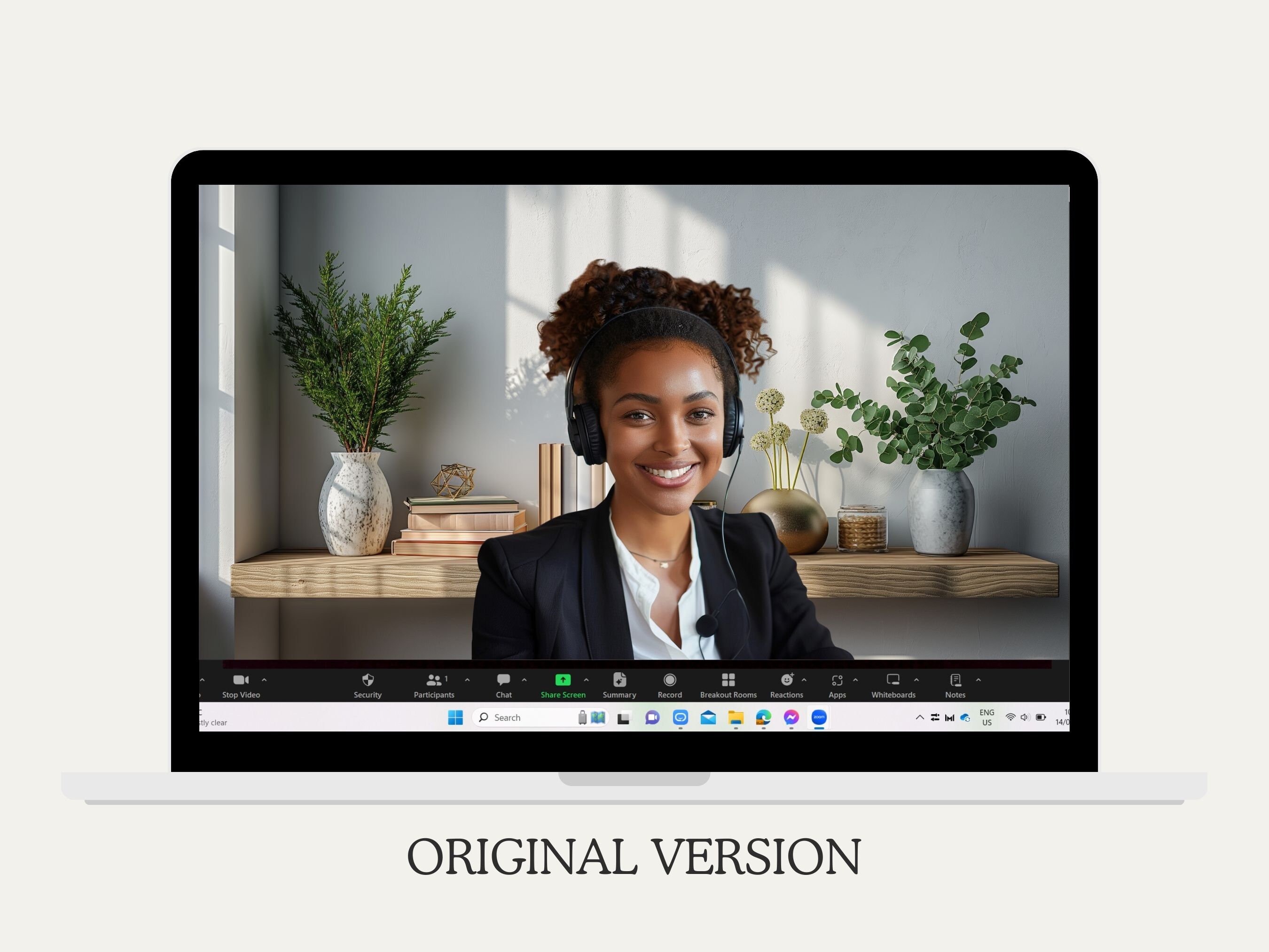 Virtual Office Zoom Background Office Backdrop Home Office Background ...