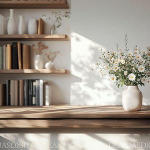 Spring Farmhouse Zoom Background for Virtual Meetings Boho Rustic Home ...