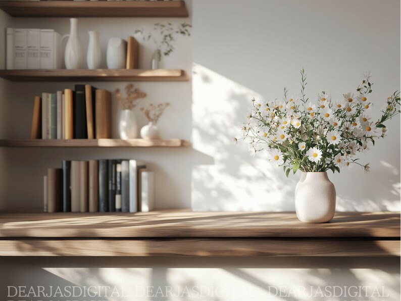 Spring Farmhouse Zoom Background for Virtual Meetings Boho Rustic Home ...