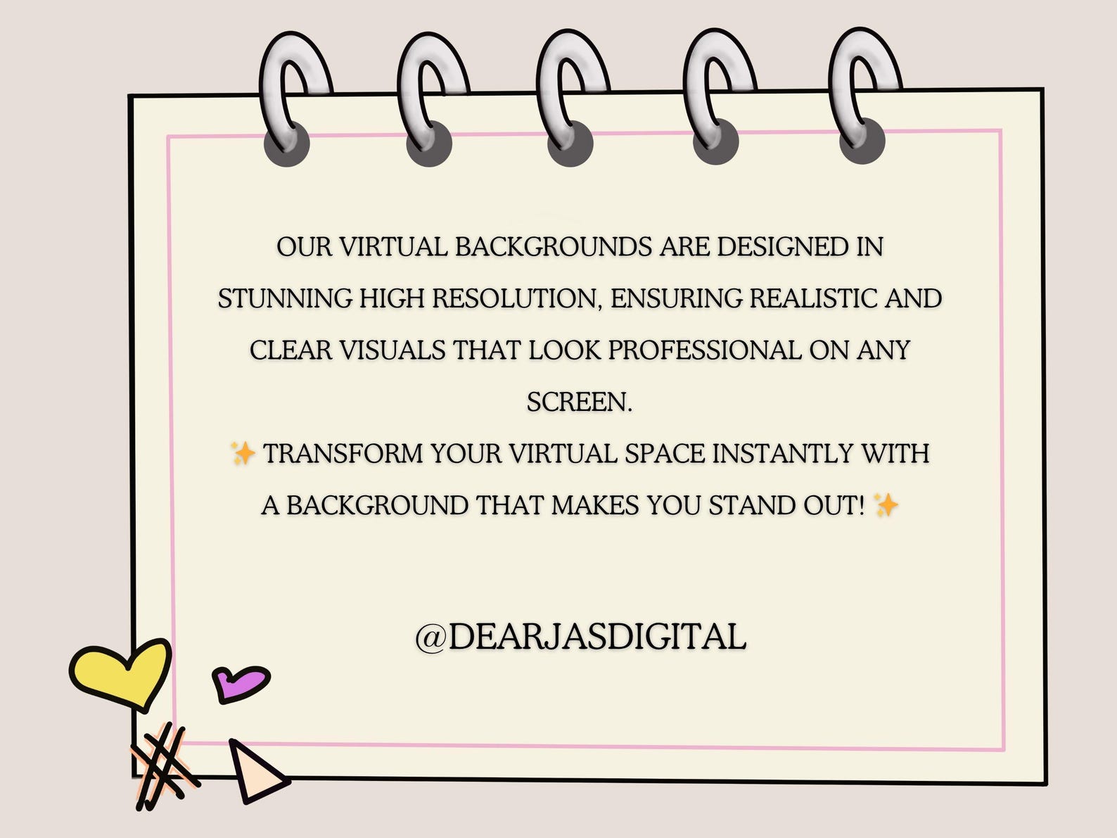 Virtual Classroom Background for Teachers | Back to School Zoom ...