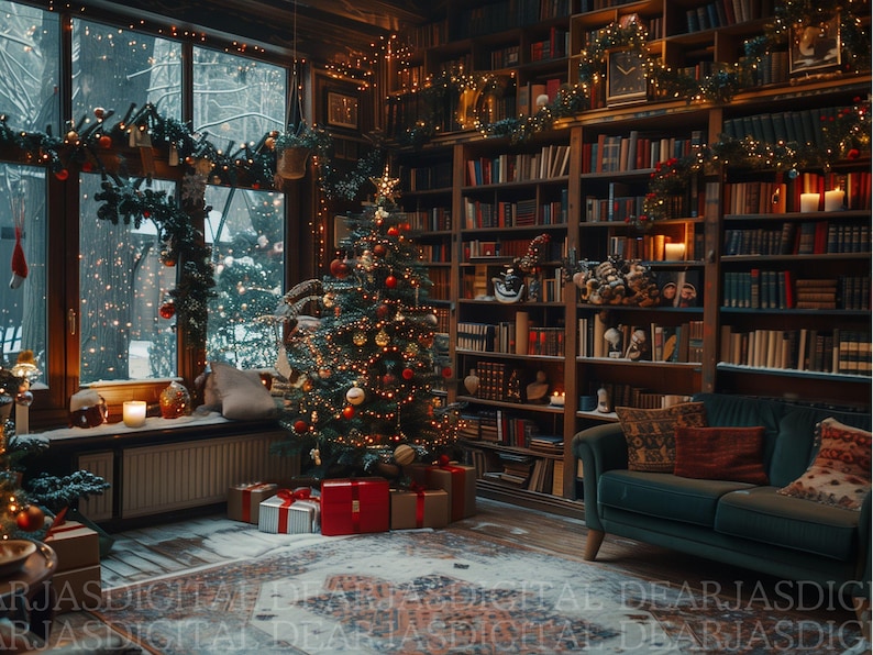 Christmas Zoom Backgrounds | Holiday Season Backdrop | Realistic Home ...