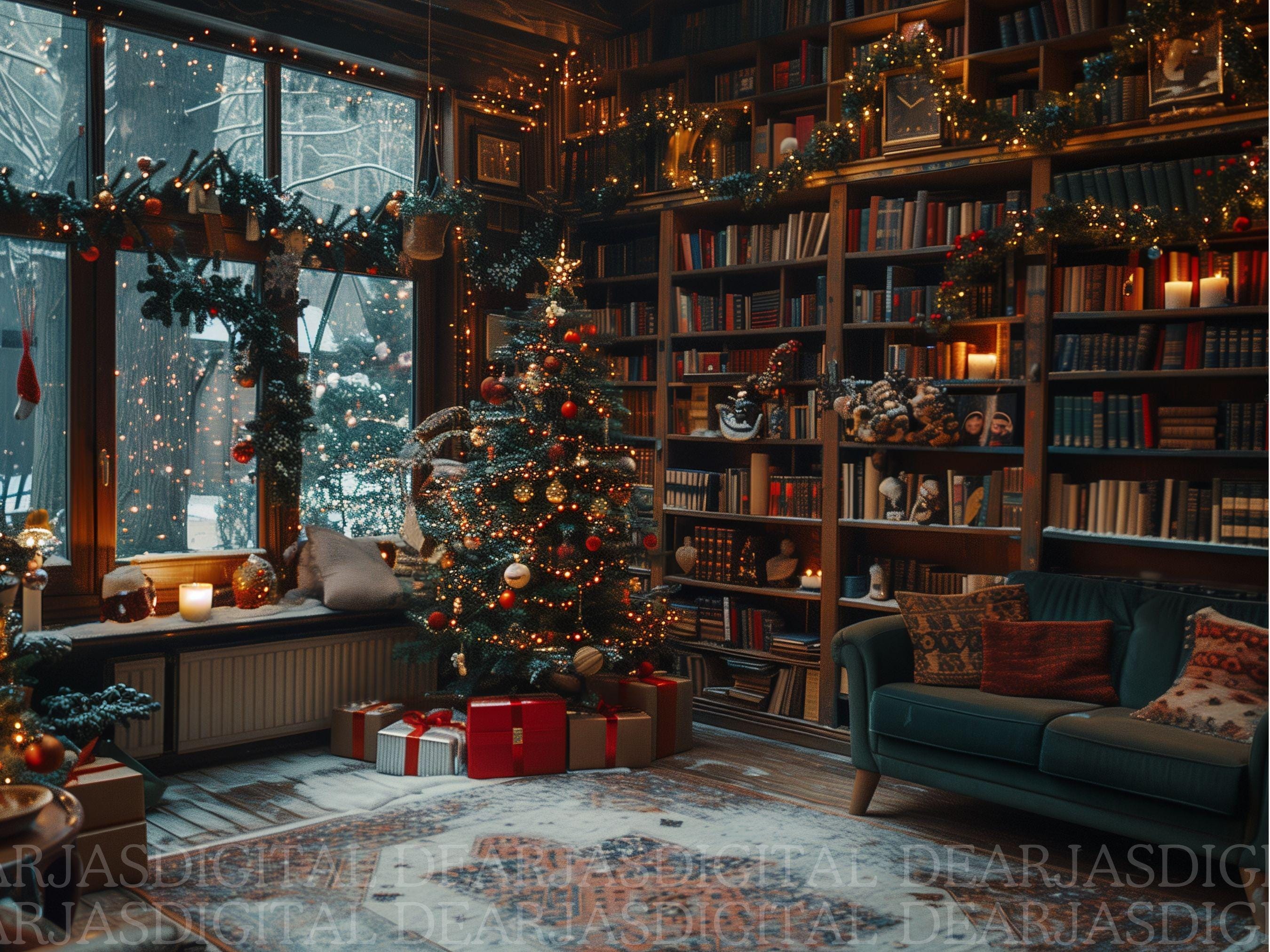 Christmas Zoom Backgrounds | Holiday Season Backdrop | Realistic Home ...