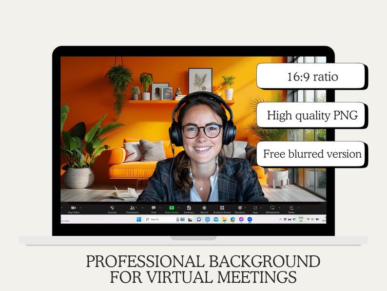 Virtual Office Zoom Background Office Backdrop Home Office Background ...