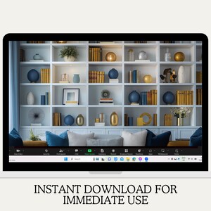 Zoom Background Home Office, Bookshelf Background, Zoom Home Office ...