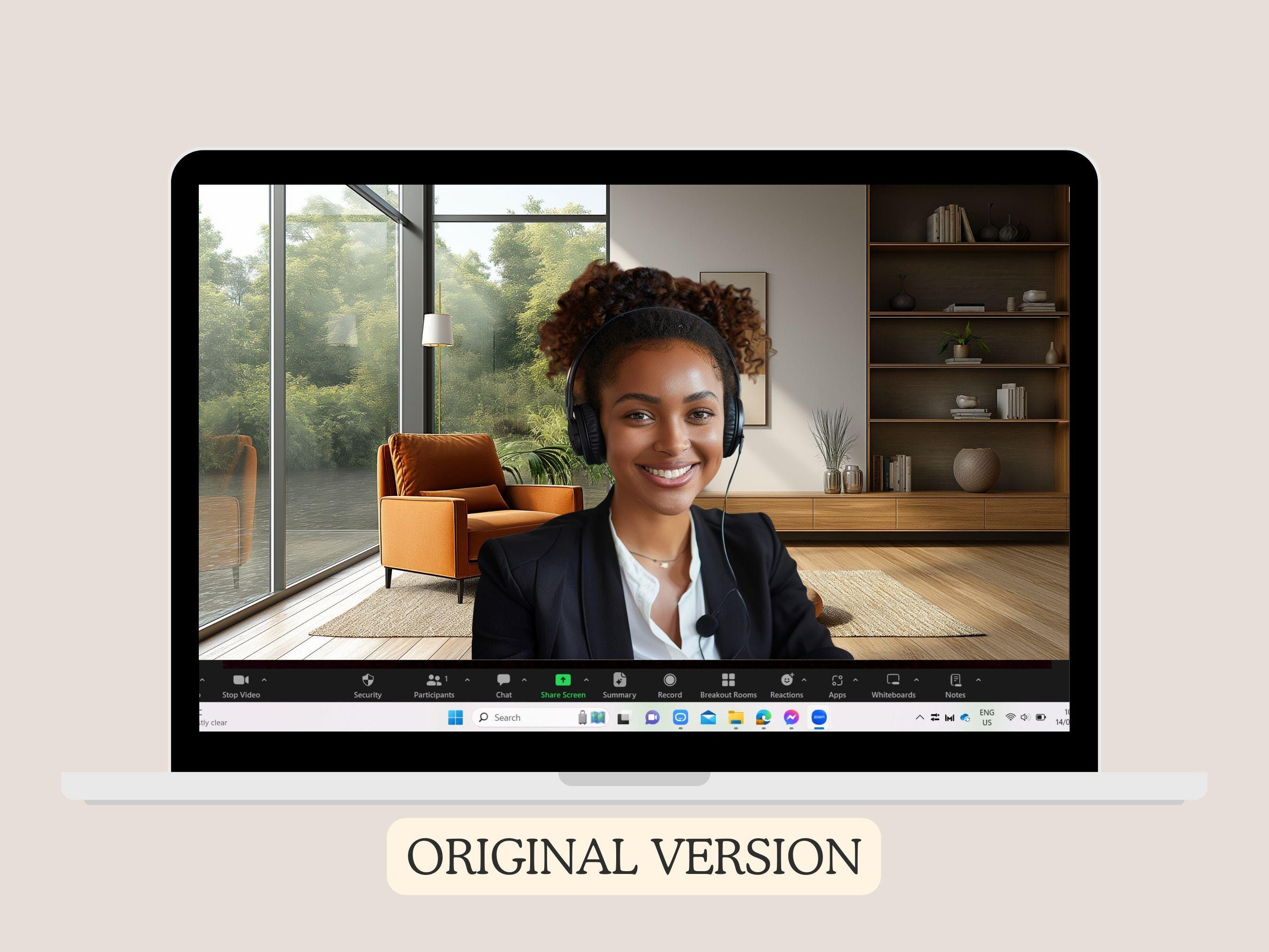 Virtual Office Zoom Background Office Backdrop Home Office Background ...