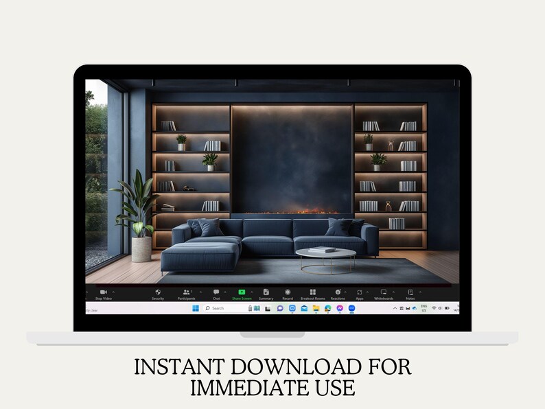 Virtual Office Zoom Background Office Backdrop Home Office Background ...