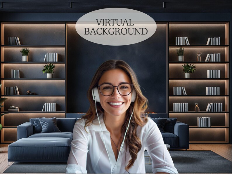 Virtual Office Zoom Background Office Backdrop Home Office Background Virtual Background ...